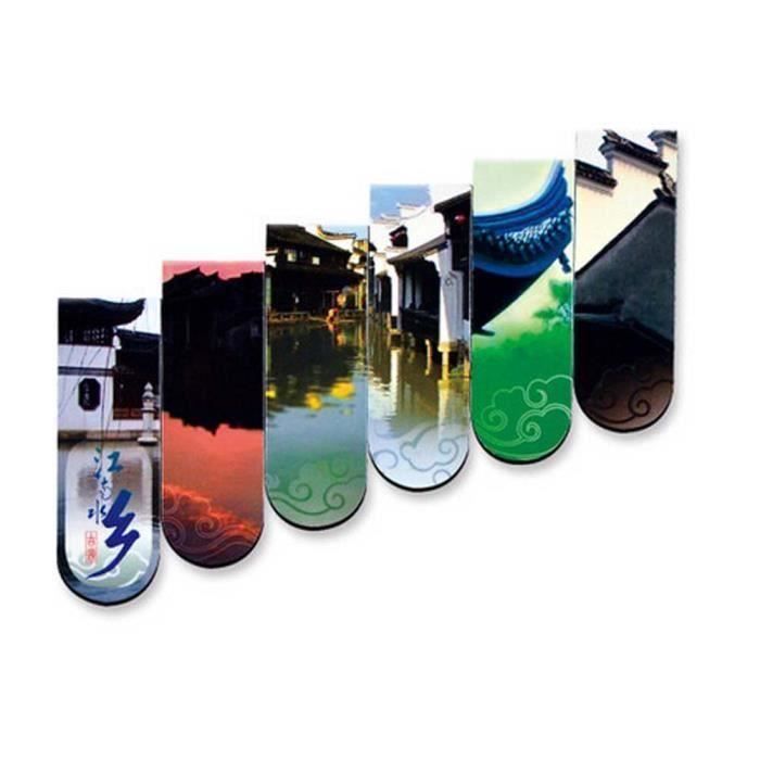 Artistique chinoise Yangtze River Delta Bookmark magnétique-clip,(Un ...