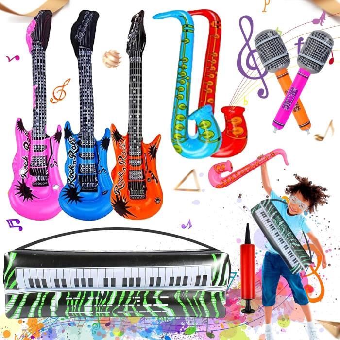 9 Pièces Rock Concert Décorations De Fête, Fun Instruments De Musique ...