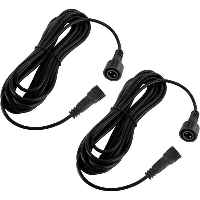 2 emballés 5M 2 PIN Cable D‘Extension étanche IP65 pour Projecteurs ...