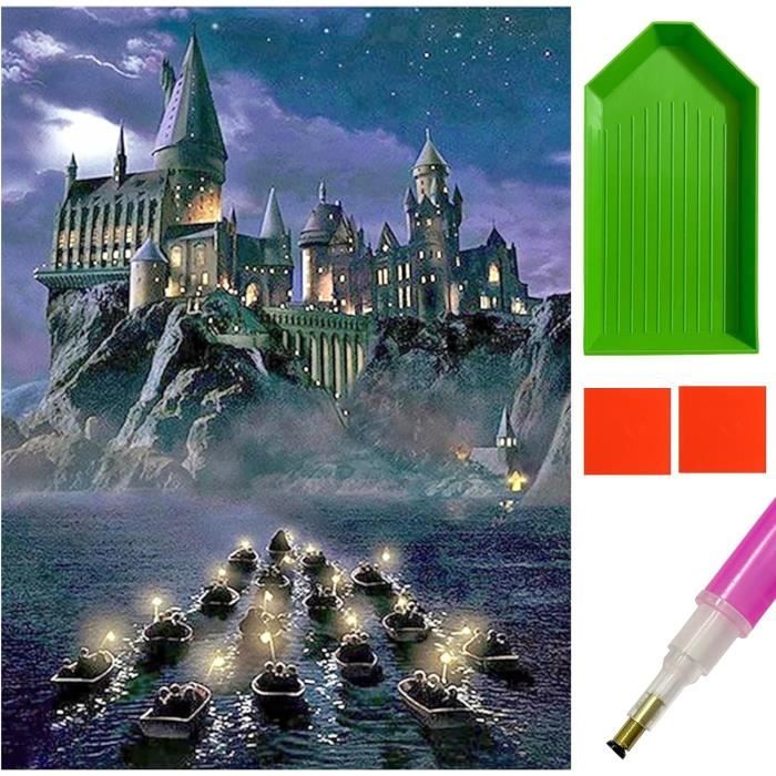 Diamond Painting Harry Pot,30 X 40 Cm Diamond Painting Harry Château ...