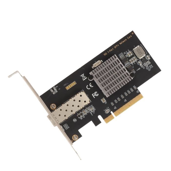 YIC Carte Réseau Optique Pci E Carte Réseau 10 Go Sfp Nic Pci Express ...