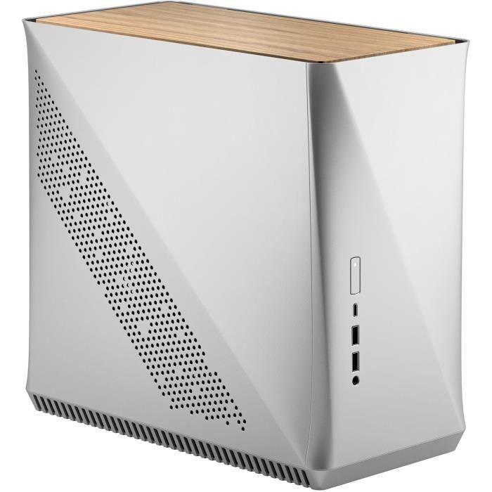 FRACTAL DESIGN BOITIER PC Era ITX - Silver- White Oak - Gris - Format ...