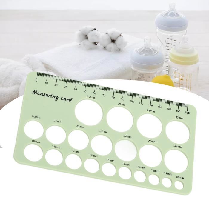 Fydun Règle de mamelon en silicone Règle de mesure du mamelon des mères ...