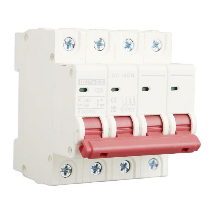 GOTOTOP Disjoncteur 4P 4P petit disjoncteur 6000A capacité de rupture système PV solaire Mini ...