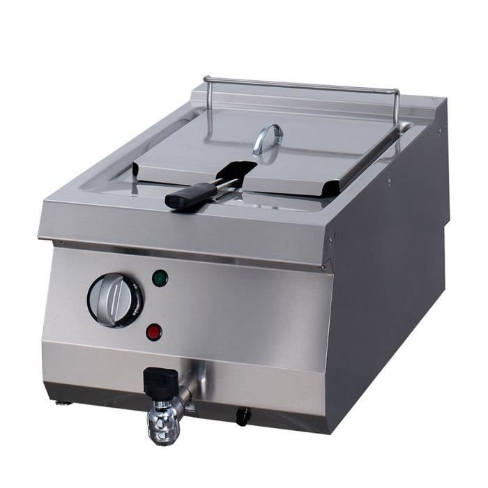 Friteuse Gastro Électrique 1 x 12L avec Robinet - Cdiscount Electroménager