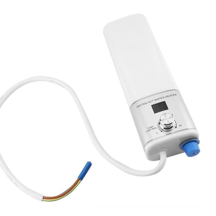 Pwshymi Chauffe-eau rapide Mini chauffe-eau intelligent instantané 5500W 220V, Installation ...