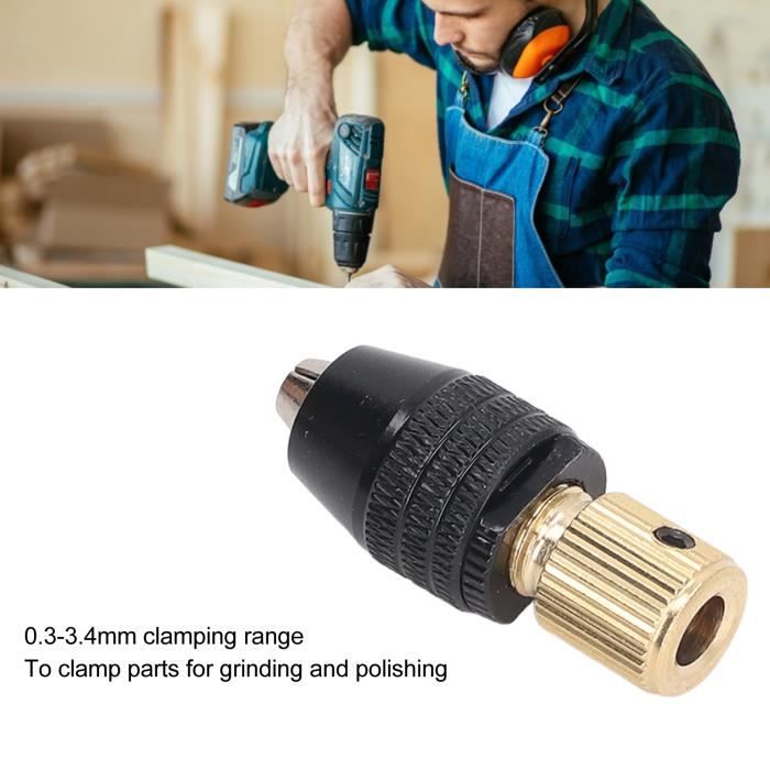 XIG Mandrin auto-serrant Mandrin de perceuse à 3 mâchoires outil ...