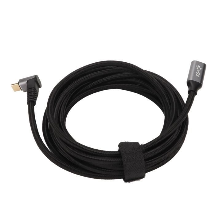 Câble Usb C Mâle Vers Usb Femelle Câble Usb C 31 Mâle Vers Femelle Pd100w Charge Rapide 10 Gbit