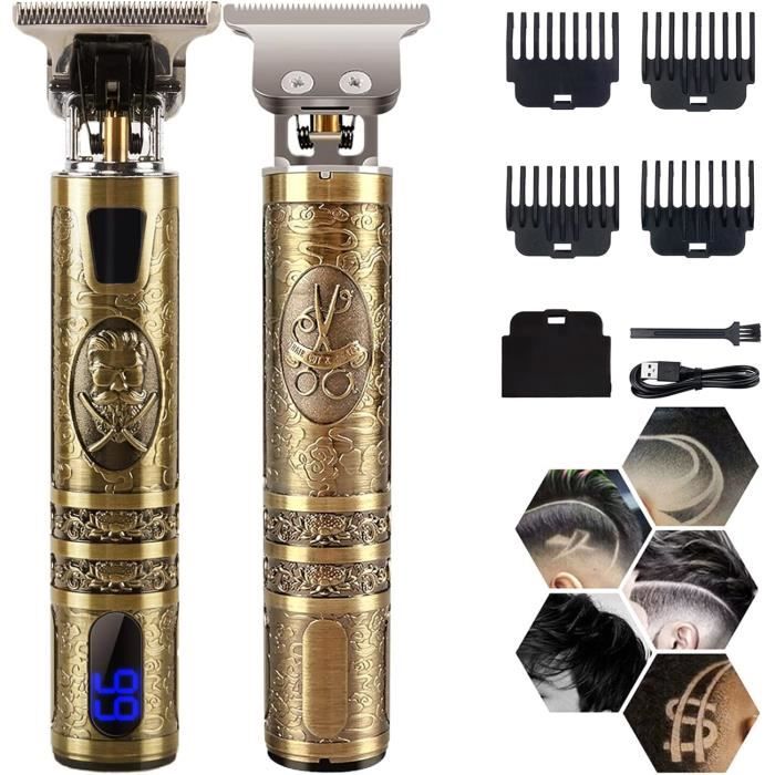 Tondeuse À Cheveux Professionnelle Pour Homme, Tondeuse À Barbe Sans Fil Pour Homme, Rasoir ...