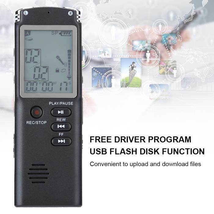 Stylet d'enregistrement 8 Go - 16 Go - 32 Go USB Professional avec ...