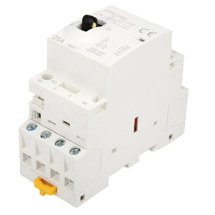 Contacteur AC - YOSOO - 4P 25A 220V - Silencieux - Économie d'énergie - Rail DIN - Cdiscount ...