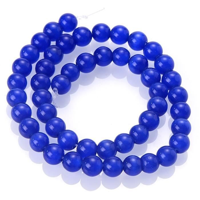 PRODUITS ENTRETIEN BIJOUX,sapphire cat eye-4mm approx 91 beads--Perles ...