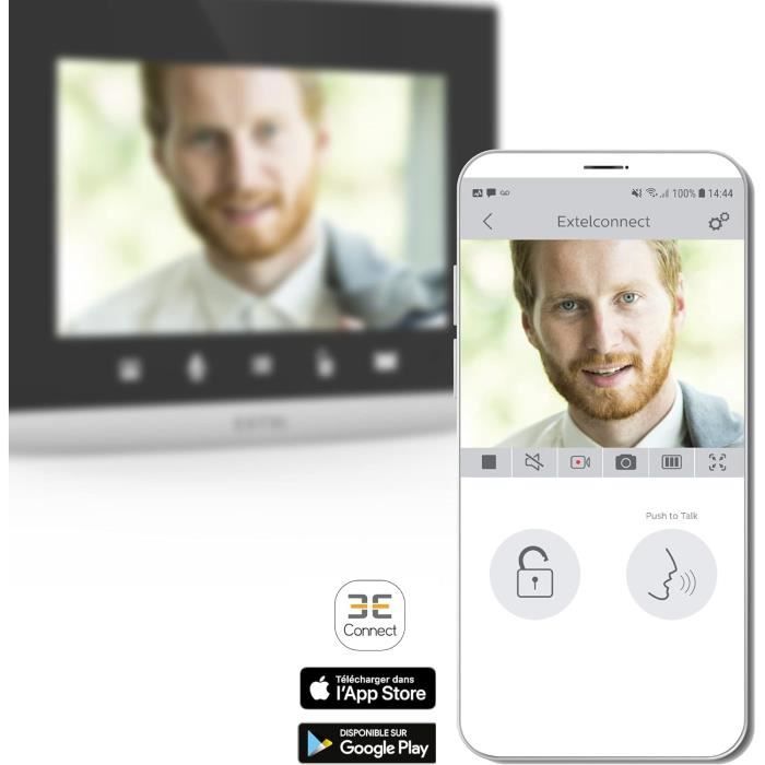 Visiophone Filaire Connecté Connect 2 Ultra Plat Facile A Installer ...