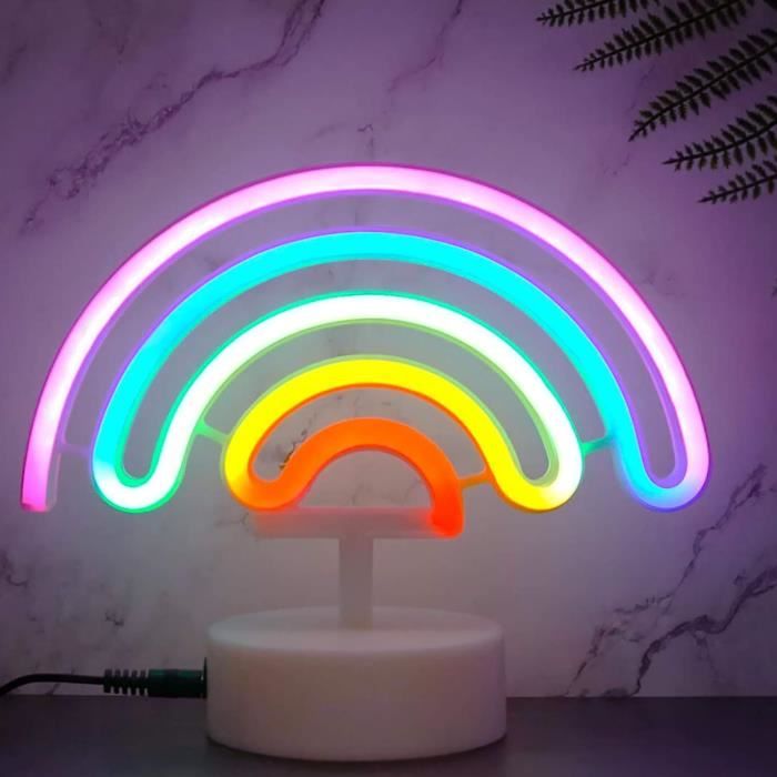 Rainbow Neon Rainbow Gift Pour Les Femmes Usb-Alimenté Par Batterie ...