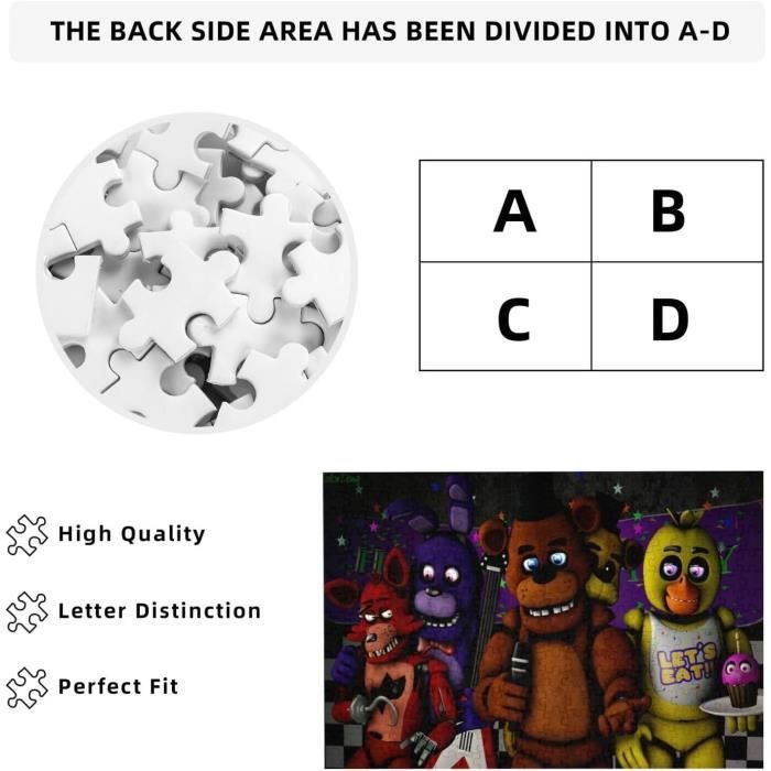 Fnaf Puzzle Fnaf En Bois Pour Brèche De Sécurité Des Cinq Nuits ...