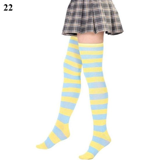 Collants Kawaii au-dessus du genou pour femmes et filles,collants à ...