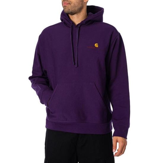 Carhartt WIP - Script américain Sweat à capuche épais - Homme - Violet ...