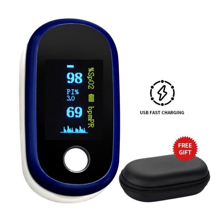 Oxymètre de pouls Portable, rechargeable par USB, mesure la Saturation ...