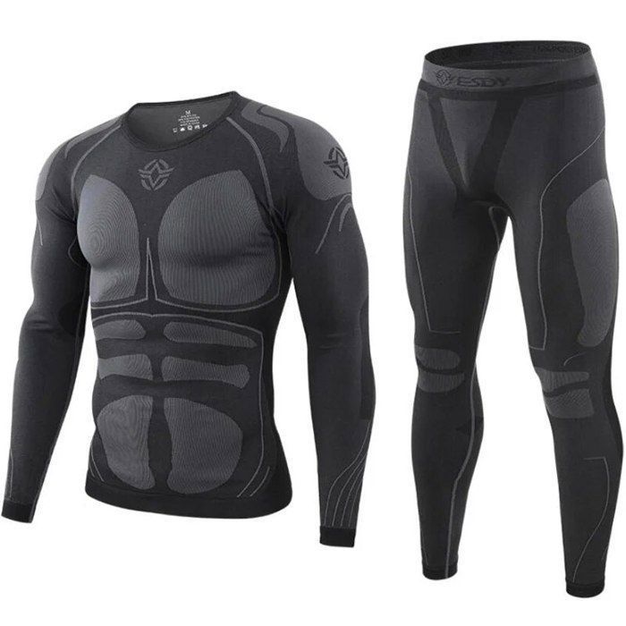 String-tanga,Long Johns-Survêtement Thermique pour Homme,Sous-Vêtement Smile,Respirant,Sweat ...