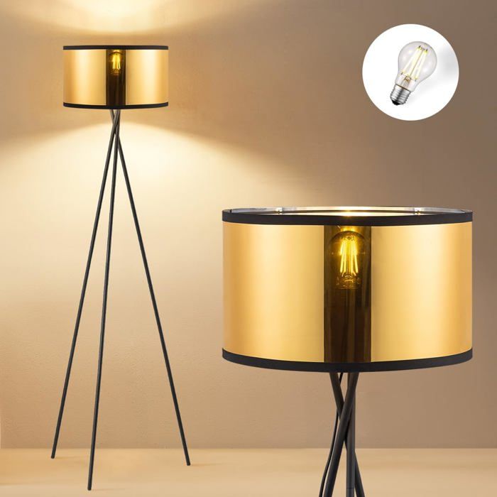Home Sweet Home Lampadaire Moderne En Métal Noir | 53/53/138Cm｜Avec ...