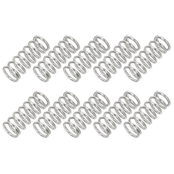 Ressort SOURCING MAP 10Pcs 0,5x4x10mm Ressorts de Compression en Acier ...