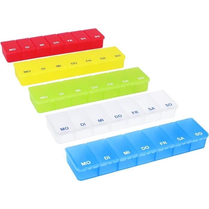 ® 5X Dosage Du Médicament - Boîte À Médicament Pendant 7 Jours - Boîte ...