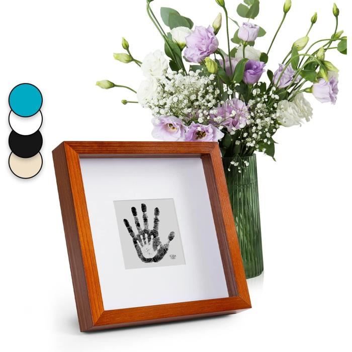 Cadre Boîte 3D En Bois Massif 23 X 23 Cm Avec Passe-Partout Pour Photo ...