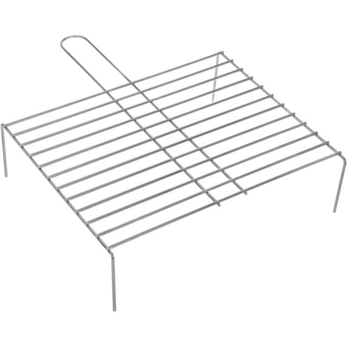 Grille De Barbecue En Fer Zingué Avec 4 Pieds De 45 X 35 Cm[Y469 ...