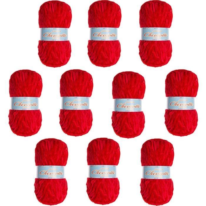 Fil de Laine Chenille Veloutée Douce CHEVIOTTE 85g, Pelote Laine à ...