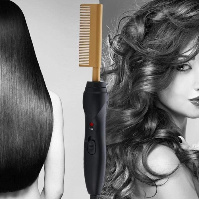 LIWI-Lisseur à Peigne électrique Lisseur à Cheveux Professionnel Multifonctionnel Peigne à ...