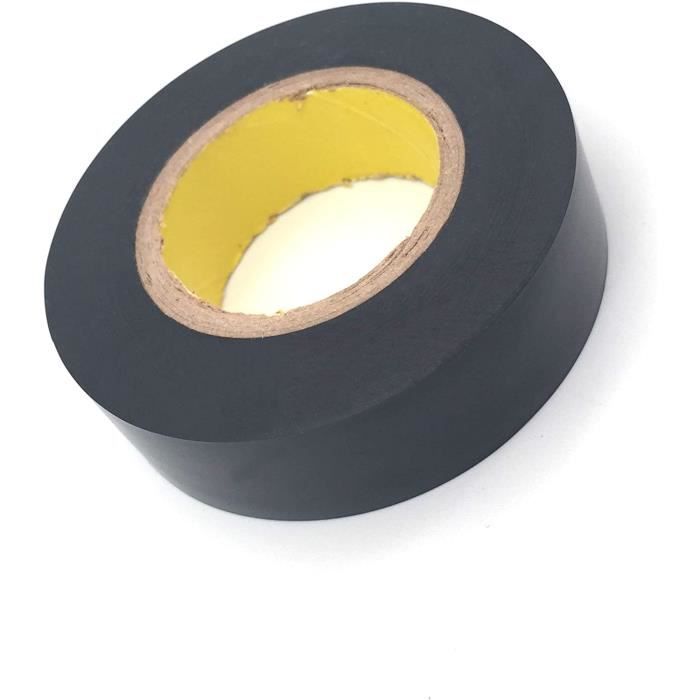1 Rouleau PVC Noir Ruban Électrique IGNIFUGES Isolation Ruban Adhésif ...