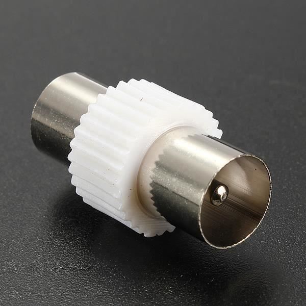 RF Coaxial TV Antenne Male -Male Fiche Plug Câble Coupleur Adaptateur ...