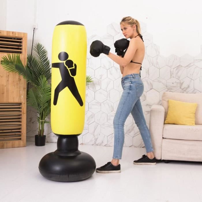 Sac de frappe,Sac de sable gonflable de 1.6m, colonne de boxe, sac de ...