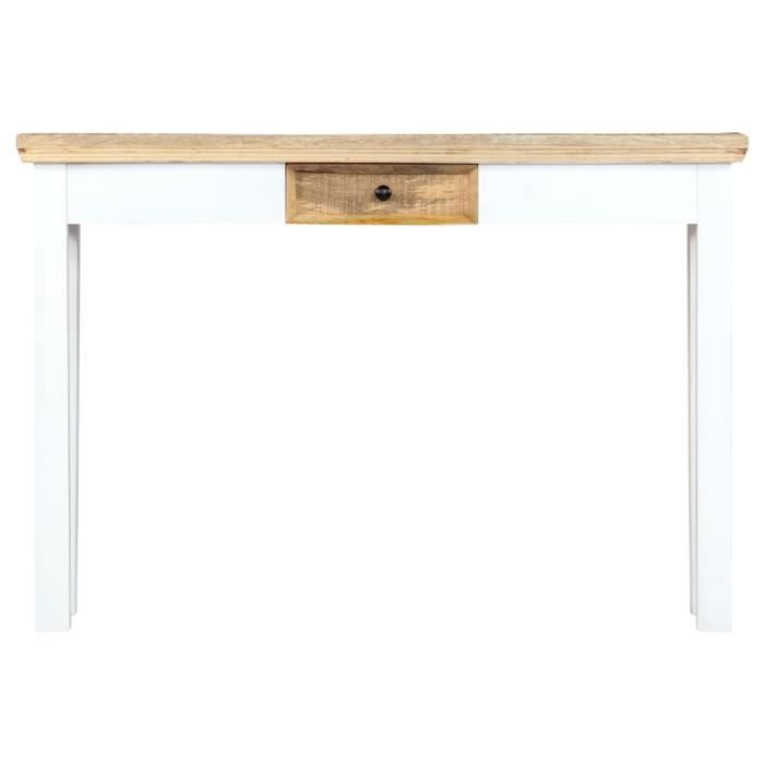 [Style Campagne] 49721 Table d'entrée Console Table d'appoint - Blanc ...