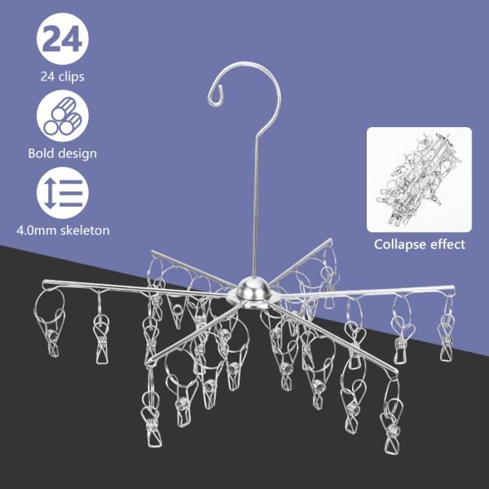 Cintre de séchage de vêtements en acier inoxydable - AUTREMENT - A24 ...