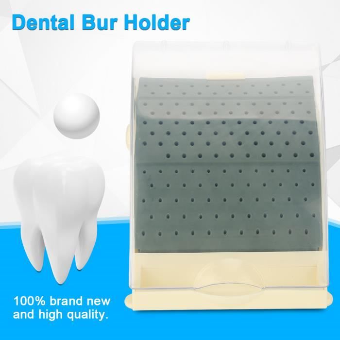 Cikonielf support de fraises dentaires Bur Blocks Holder 142 Holes ...