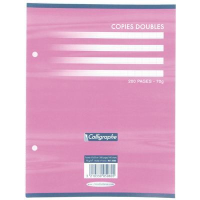 Copie double blanche 17x22 - CLAIREFONTAINE - Papeterie - 200 pages ...