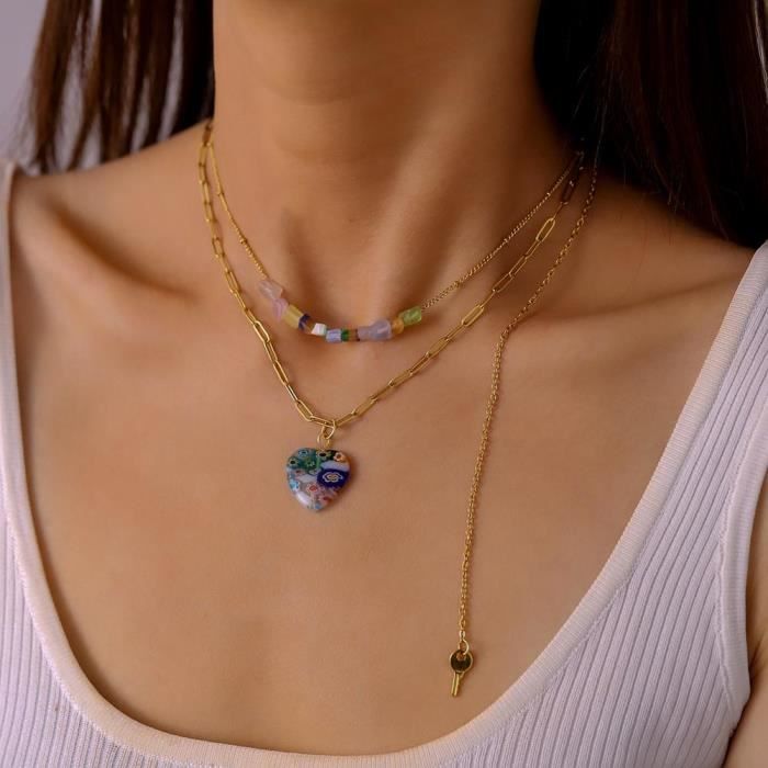 Chaine De Cou Vendue Seule CRAZE E665C Femmes Style ethnique collier ...