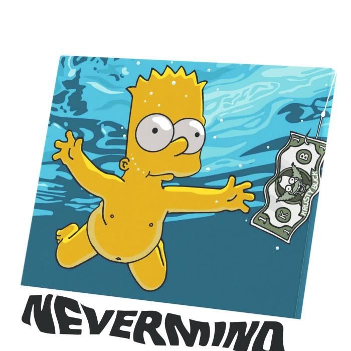 Tableau Décoratif Bart Nevermind Piscine (42 cm x 40 cm) - Cdiscount Maison