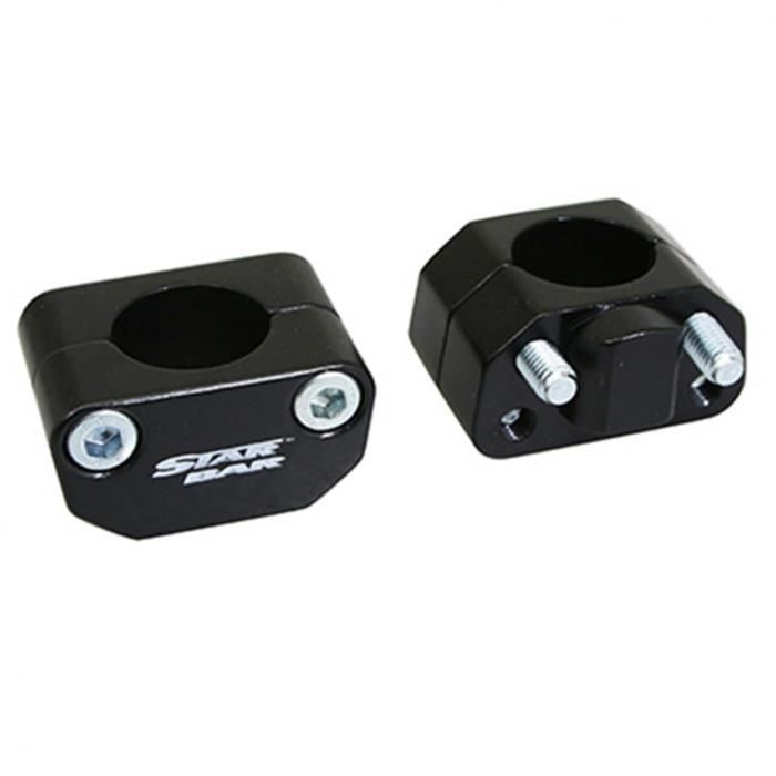 PONTET DE GUIDON UNIVERSEL STAR BAR ALU DIAM 28,6mm NOIR (PAIRE ...