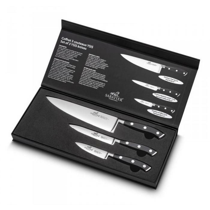 Lion Sabatier Coffret de 3 couteaux de cuisine - 910280 - Cdiscount Maison