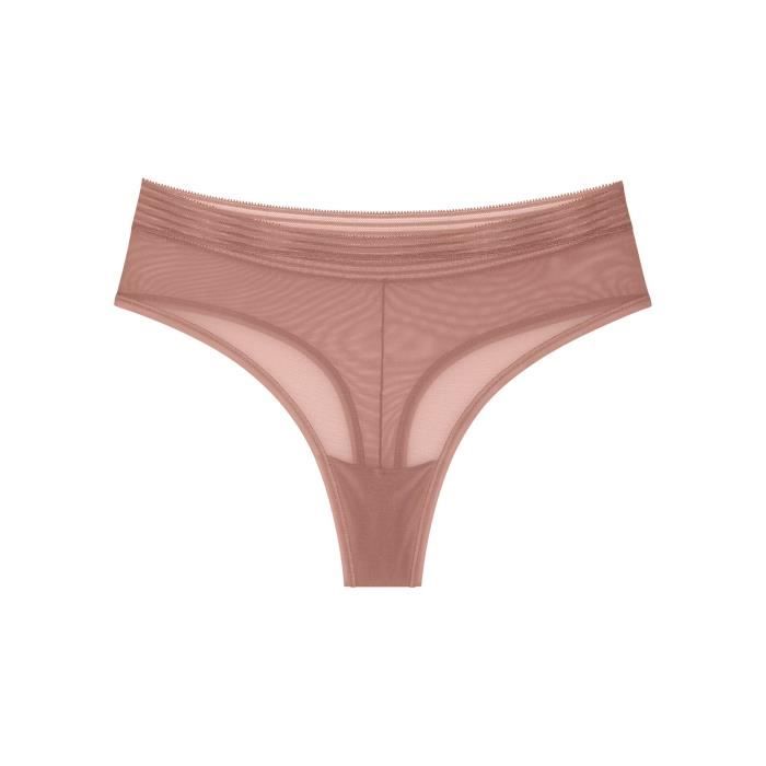 String taille haute femme Triumph Tempting Sheer - toasted almond - XL ...