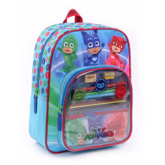 Sac à dos PYJAMASQUES PJ MASKS Sacha, Amaya et Greg - Cdiscount ...