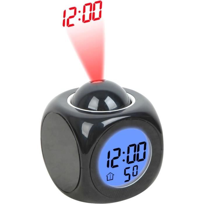 Reveil Projecteur Plafond, Réveil Projection, Projecteur D'Horloge ...