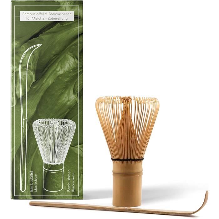 Fouet À Matcha En Bambou (Chasen) Avec Cuillère (Chashaku) Fait À La ...