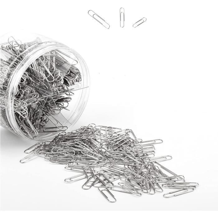 Trombones,700 PCS Trombone en Métal Papier Clips avec Boîte Plastique ...