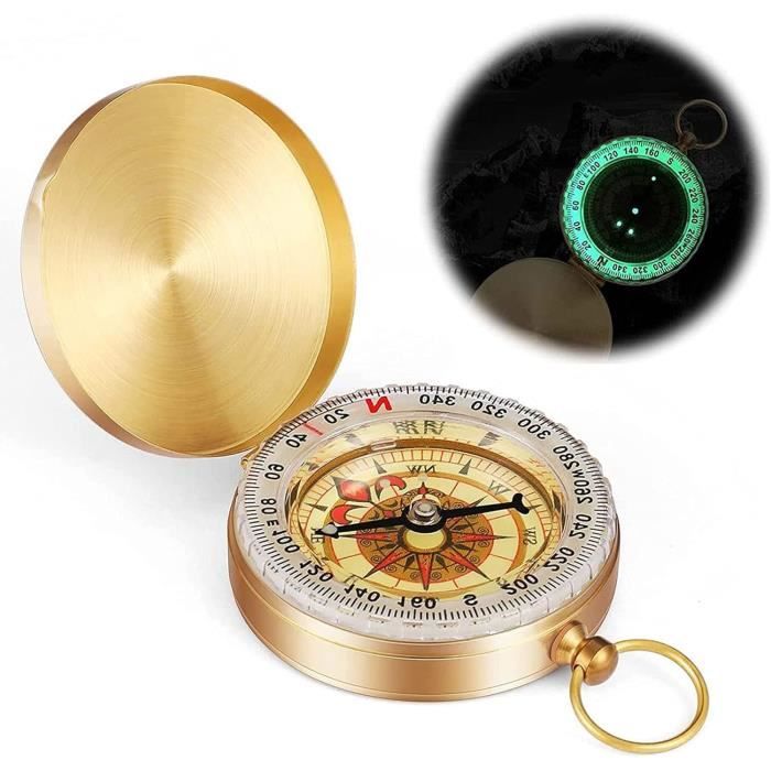 Compass Portable en Métal Boussole Randonnée Camping Boussole en Métal ...