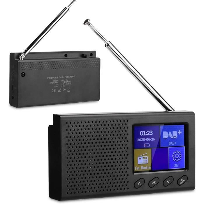 Mini Radio Bluetooth, Radio Fm Numérique Stéréo Portable Avec Lecteur ...