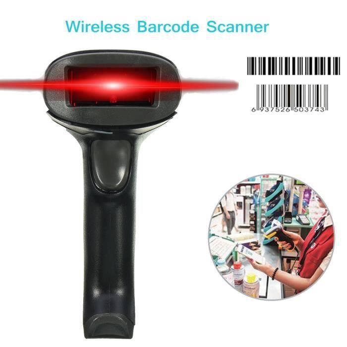 2.4G USB Pistolet Scanner Sans Fil Wifi Laser Code à Barre POS Main ...