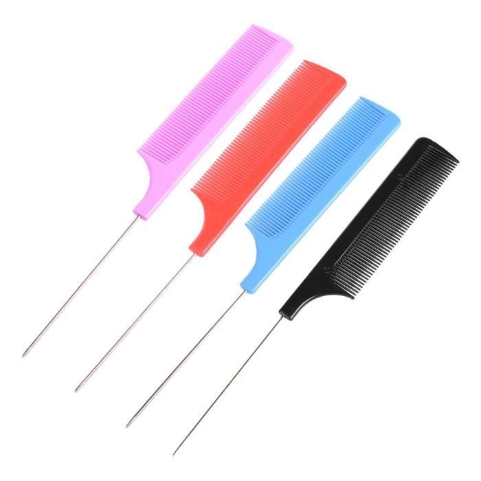 Zerodis Peigne pilet 3 Packs Peigne Queue de Rat Broche en Acier Queue ...